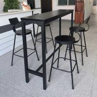 China Black Wooden Home Bar Unit Corner Mini Bar Cabinet Liquor Bar Table for sale