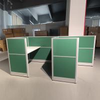 China Customized Size Aluminum Mdf Office Workstation Furniture For 4 Person for sale
