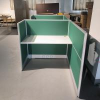 China Customized Size Aluminum Mdf Office Workstation Furniture For 4 Person for sale