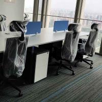 China Open Staff Table MDF Office Workstation Furniture For 4 Person for sale