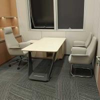 China Modern 2.4M Office Desk Wooden Executive L-Shape Desk With Pedestal for sale