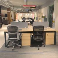 China Office Furniture Manufacturers Wooden Linear Workstation Office Table for sale