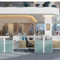 China Office Furniture Manufacturers 4 Way Modular Office Workstation With Partation for sale