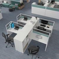 China Office Furniture Manufacturers 4 Way Modular Office Workstation With Partation for sale