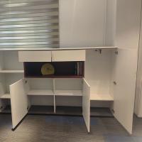 China White Wooden File Cabinets Locking 2 4 6 Drawer CEO Office Lockers for sale