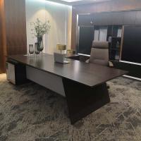China Business Furniture Table And Chair Luxury Wooden Paint Boss Desk for sale