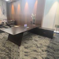 China Business Furniture Table And Chair Luxury Wooden Paint Boss Desk for sale