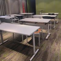 China Modern Folding Mobile School Foldable Conference Training Room Table for sale