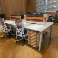 China Office Furniture Work Station Desk Wood Office Partition Workstation Desk With Drawer for sale