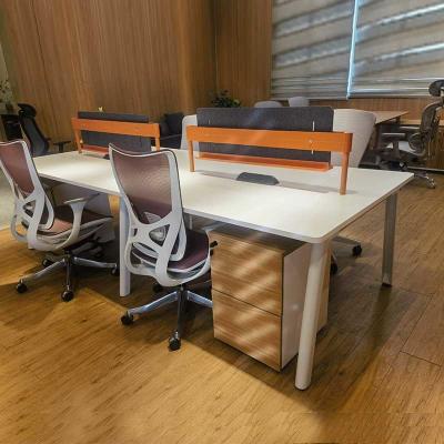 China Office Furniture Work Station Desk Wood Office Partition Workstation Desk With Drawer for sale
