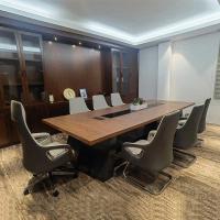 China Modern Meeting Room Furniture Wood Conference Room Tables for sale