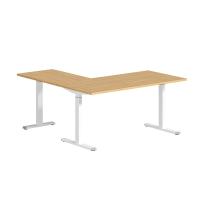 China Electric Height Adjustable Office Table Dual Motors Sit And Stand Desk for sale
