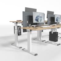 China Modern Adjustable Standing Desk 2 4 Person Electric Sit And Stand Desk for sale