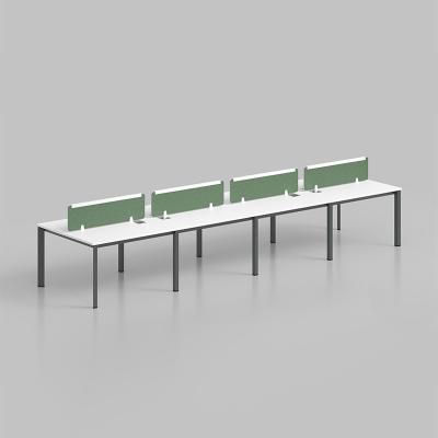 China Modern Wooden Office Furniture Staff Computer Table Desk For 8 People for sale