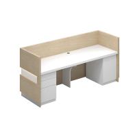 China Modern Design Reception Desk with Customizable Logo and Custom Sizes for Office Salon Hotel for sale