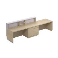 China Customizable Logo And Light Strip Office Building Reception Desks for sale