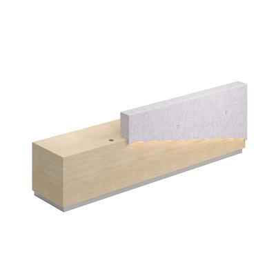 China Customizable Logo And Light Strip Office Building Reception Desks for sale