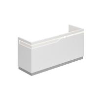 China Modern Reception Desk Beauty Salon Counter Cheap White Reception Table for sale