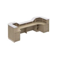 China Office Furniture Modern Simplicity Customized Office Front Desk for sale