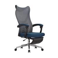 China Black And Blue Fabric Mesh Comfortable Executive Office Chair With Armrest for sale