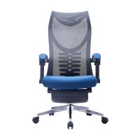 China Black And Blue Fabric Mesh Comfortable Executive Office Chair With Armrest for sale