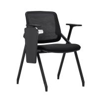 China Office Furniture Manufacturers Stackable Training Room Chairs With Writing Tablet for sale