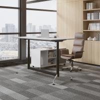 China Electric Height Adjustable Office Table Wood Standing Desk With Drawers for sale