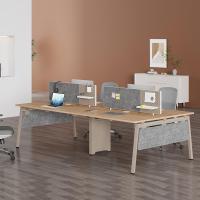 China Modern Open Modular Workstation Office Desk 2 3 4 Person Office Wooden Staff Table for sale