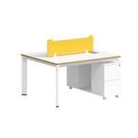 China White Modern 4 Person Workstation Desk Modular Wood Office Table With Cabinet for sale