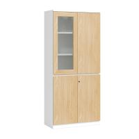 China Office Filing Cabinet Systems Wood 4 Door Vertical File Cabinet In School for sale