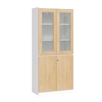 China Office Filing Cabinet Systems Wood 4 Door Vertical File Cabinet In School for sale