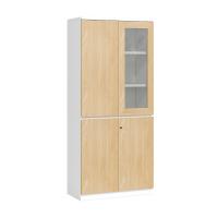China Office Filing Cabinet Systems Wood 4 Door Vertical File Cabinet In School for sale
