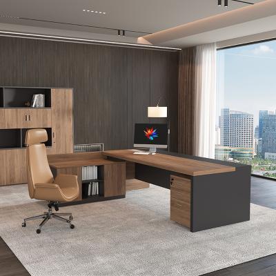 China Luxury Executive Office Furniture CEO Desk Wooden Computer Desk For Office for sale