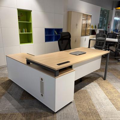 China Modern Executive Office Furniture Sets Executive L Shaped Desk With Drawers for sale
