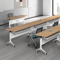 China Conference Hall Office Meeting Table School Auditorium Lecture Laminate Top Folding Desk for sale