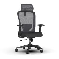 China Black Executive Rolling Adjustable Task Mesh Ergonomic Desk Chair With Lumbar Support for sale