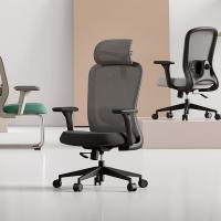 China Black Executive Rolling Adjustable Task Mesh Ergonomic Desk Chair With Lumbar Support for sale