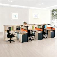 China Customized Modular 4 Person Office Partition Table Luxury Workstation For Office Use for sale