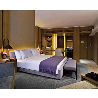 China Customized Hotel Apartment Furniture Project 5 Star Hotel Bedroom Sets For Full Room for sale