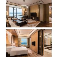 China Luxury Hotel Apartment Furniture Custom 5 Star King Size Leather Bed for sale