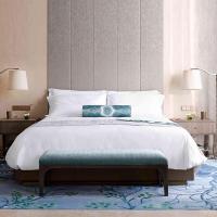 China 5 Star Luxury Hotel Bedroom Set Double Bed Wood Hotel Project Furniture for sale
