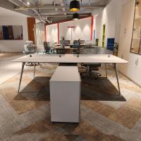 China Office Furniture Coworking Spaces Modular 4 Seater People Open Office Desk for sale