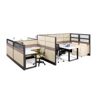China China Cheap Workstation Office Furniture Aluminum Frame High Partitions Modular Office Table for sale