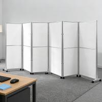 China White Wooden Portable Folding Office Room Divider Screen Office Partition for sale