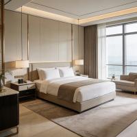 China Luxury Hotel Bedroom Furniture Customizable Hotel Beds And Wardrobes Wooden 5 Star Bedroom Sets for sale