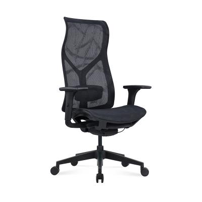 China High Back Luxury Executive Office Chairs Black Ergonomic Adjustable Full Mesh Office Chair for sale