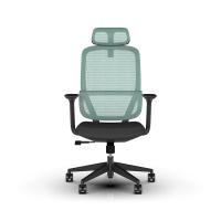 China Office Furniture Ergonomic Adjustable Swivel Task Chair With Headrest for sale