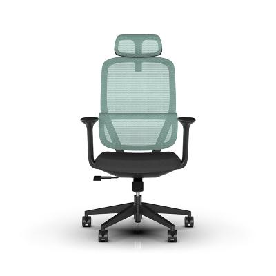 China Office Furniture Ergonomic Adjustable Swivel Task Chair With Headrest for sale