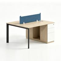 China Custom Size Office Workstation Desks Designed with Melamine Board Desktop for Modular Office Furniture for sale