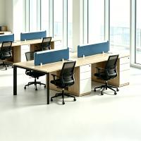 China Office Workstation Desks with Custom Size Melamine Board Desktop for Modular Office Furniture Solutions and Workspace Setup for sale